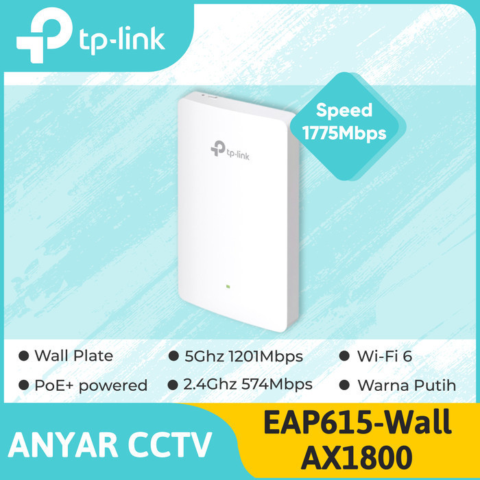 Jual TP-LINK EAP615-Wall AX1800 Wall Plate WiFi 6 Access Point | Shopee ...
