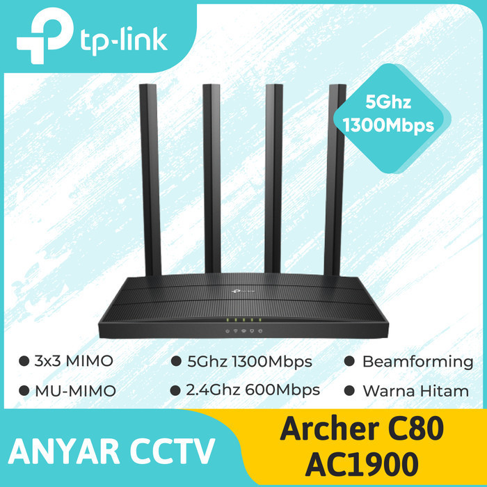 Jual Tp-Liink Archer C80 AC1900 Wireless MU-MIMO Wi-Fi Router | Shopee Indonesia