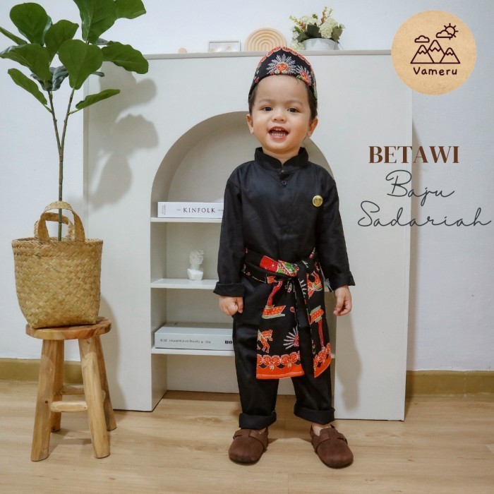 Jual Pakaian Adat Anak Betawi Dki Jakarta Ondel Ondel Sadariah | Shopee ...