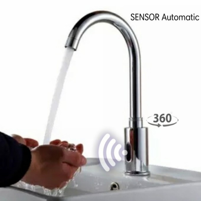 Jual kran wastafel otomatis kran angsa/ kran sensor angsa Type 601 2s ...