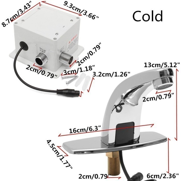 Jual Kran Sensor / Keran Wastafel Otomatis / Kran Air Sensor Otomatis ...