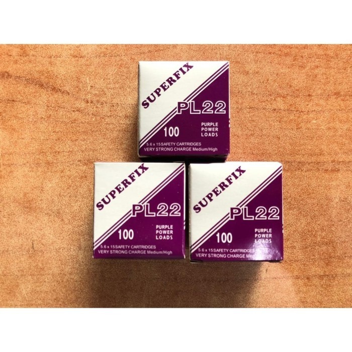 Jual PL 22 SUPERFIX UNGU / PL22 / PURPLE POWER LOADS UNTUK RAMSET ...