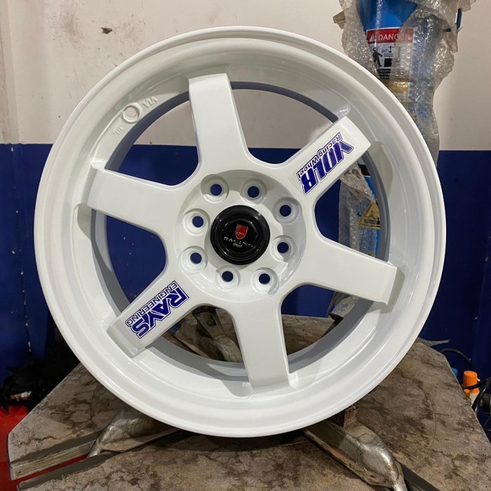 Jual BARU!! Velg mobil te 37 warna putih ring 15 cocok untuk brio, agya ...