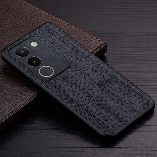 Jual Vivo V29 | V29e 5G Case Wood Textured Original Hard Cover Soft ...