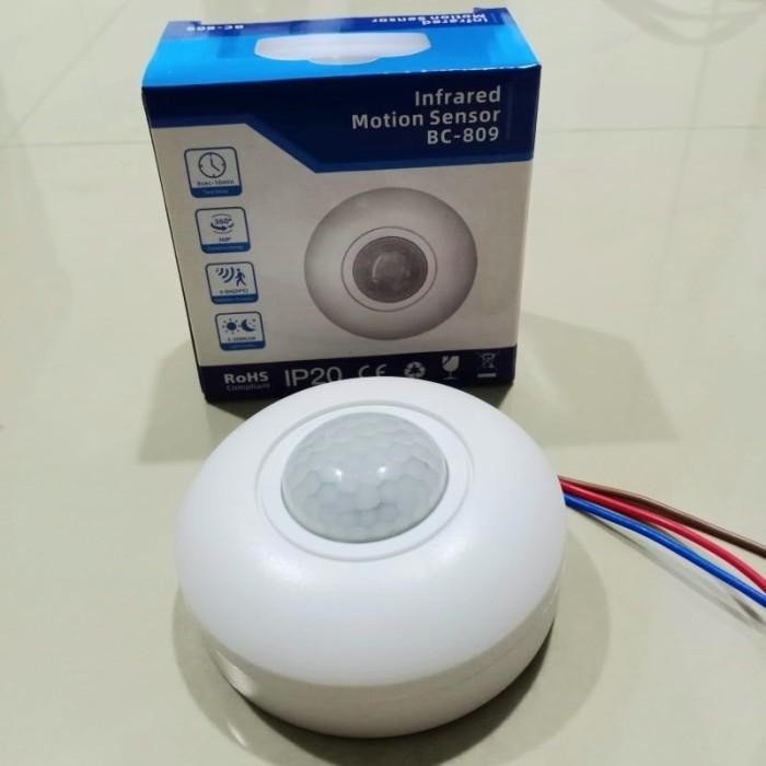 Jual Saklar Lampu Sensor Gerak Pir Switch Otomatis Motion Detector
