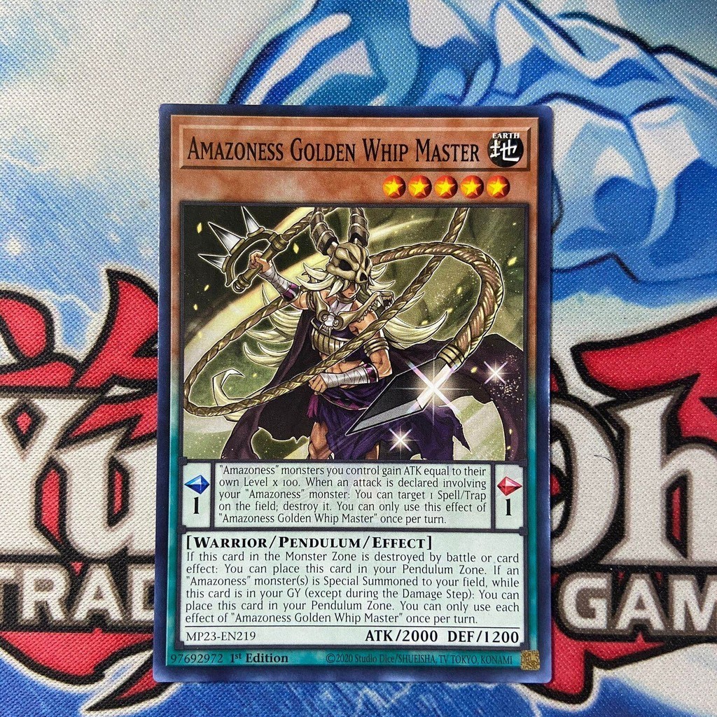 Jual yugioh amazoness golden whip master - common - original | Shopee ...
