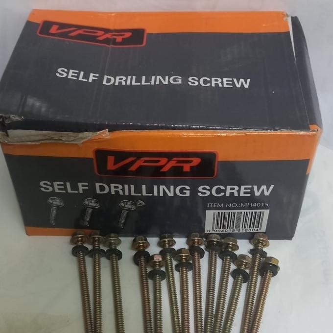 Jual Baut Roofing 12X70 Vpr / Baut Rofing 7 Cm Vpr 1 Box | Shopee Indonesia