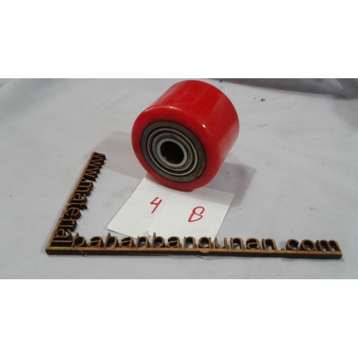 Jual RODA DEPAN 80 X 60 NYLON MERAH DORONGAN TROLLEY ANGKUT BARANG OVAL ...