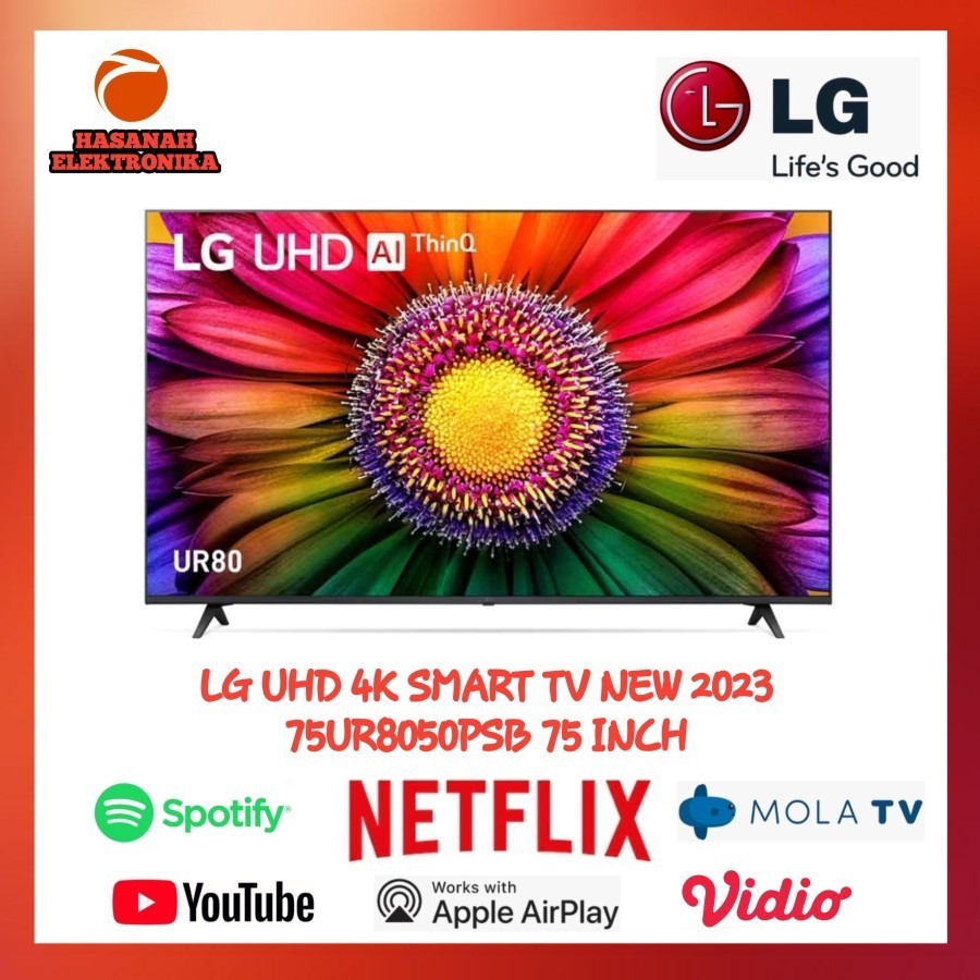 Jual LG 75UR8050 UHD 4K SMART TV 75 INCH NEW 2023 75UR8050PSB | Shopee ...