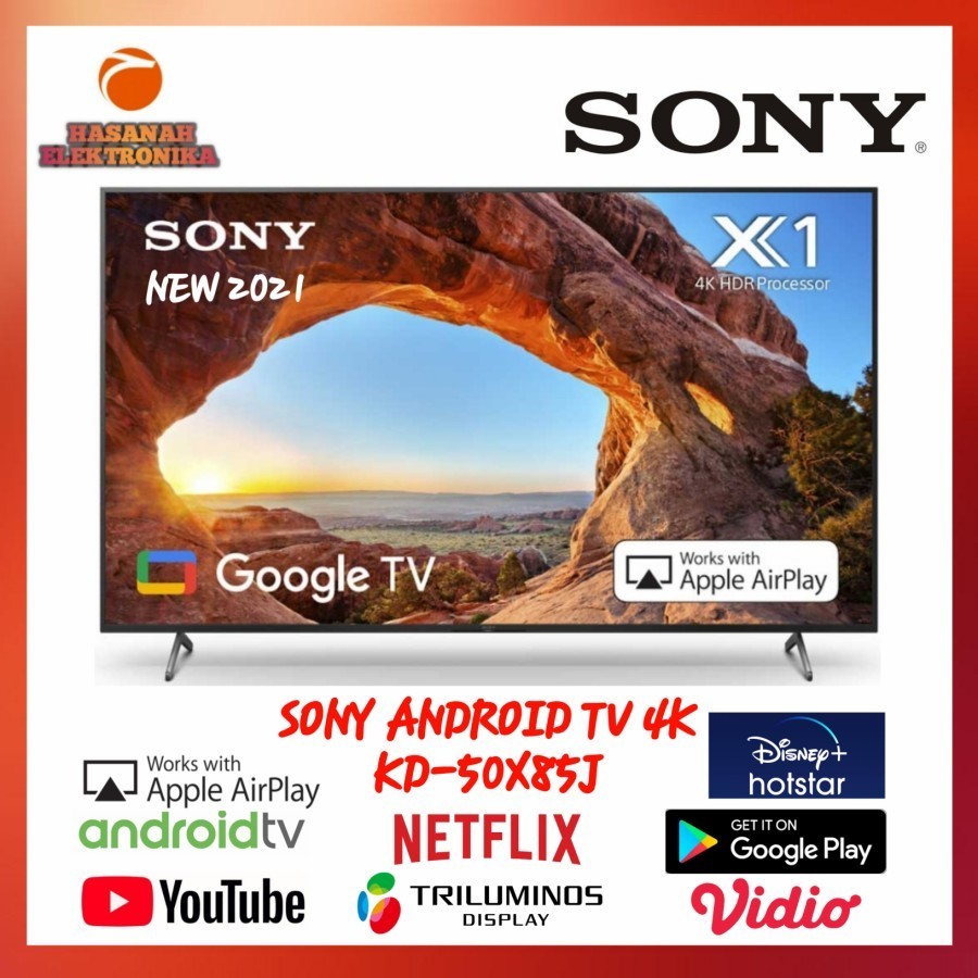 Jual SONY BRAVIA ANDROID TV 4K KD-50X85J 50 INCH NEW 2021 | Shopee Indonesia