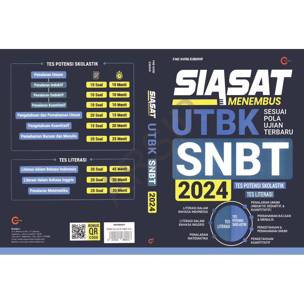 Jual (SNBT.23) Siasat Menembus UTBK SNBT 2024 Tes Potensi Skolastik dan ...