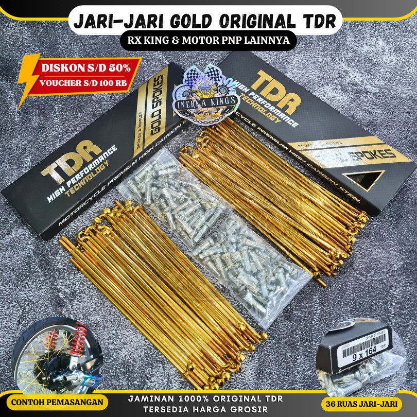 Jual Ruji Jari Jari Roda Gold RX King Scorpio Universal Original TDR ...