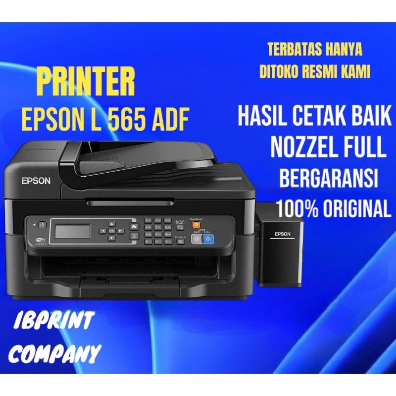 Jual PRINTER EPSON L565 ADF & WI-FI SCN-COPY PRINTER CETAK WARNA ...