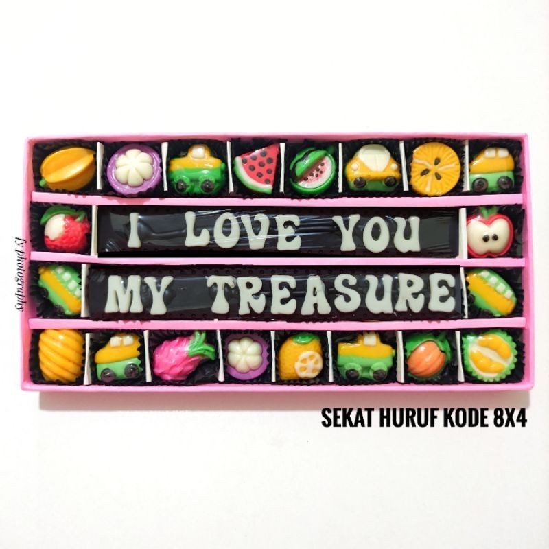 Jual hard box kokoh coklat huruf custom gift / cokelat hadiah kado unik ...