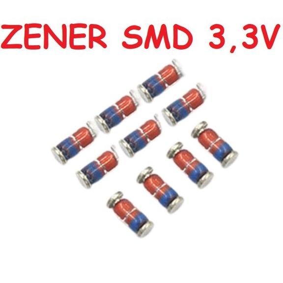 Jual DIODA ZENER 3.3V 3V3 SMD | Shopee Indonesia