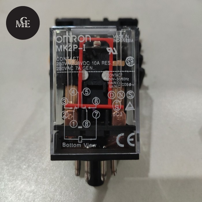 Jual READY Relay Omron MK2P-I 8 Pin Kaki 220V 24DC 12VDC no MKS2P ...