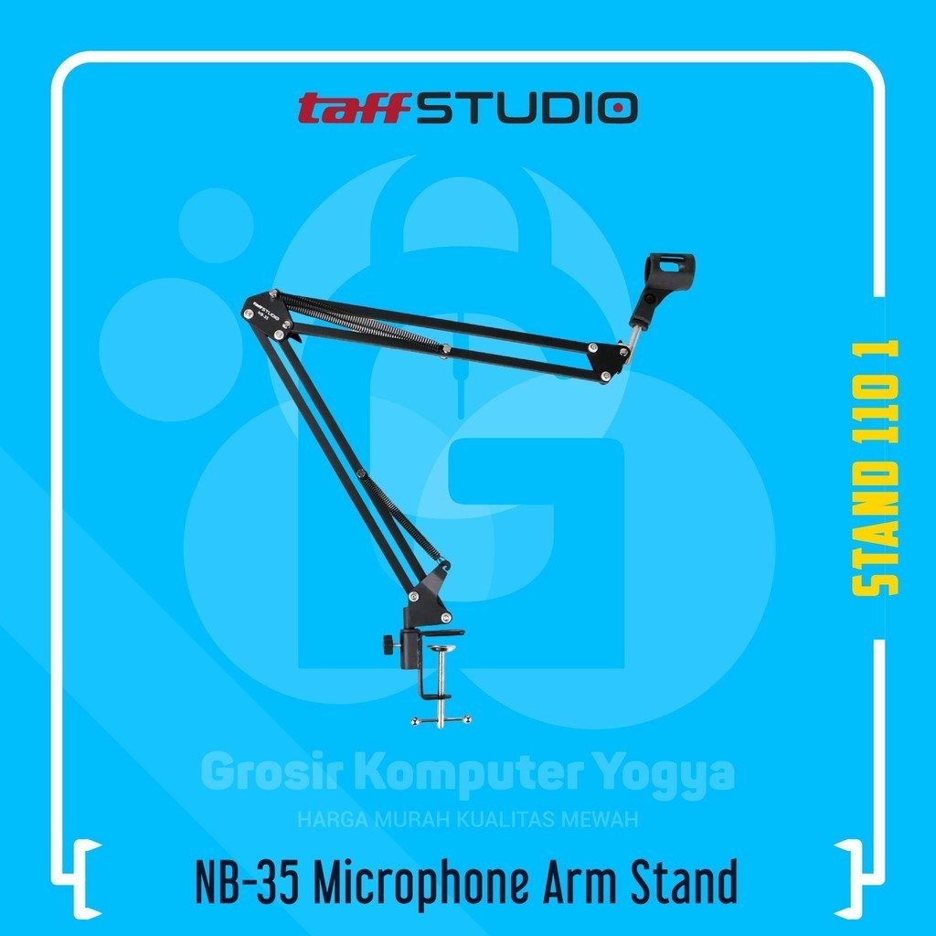 Jual TaffSTUDIO NB-35 Aluminium Microphone Suspension Arm Stand | Shopee Indonesia
