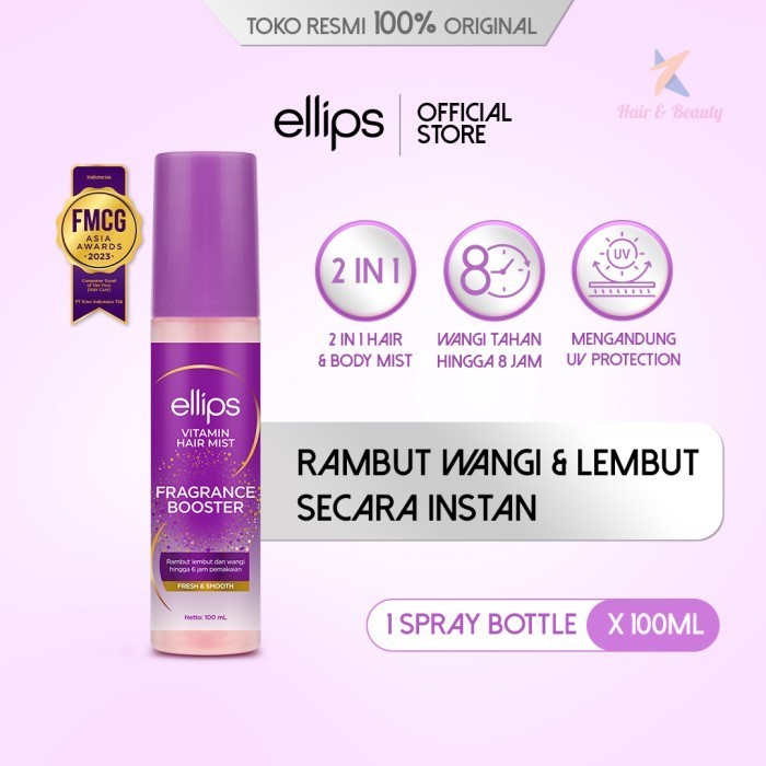 Jual Ellips Vitamin Hair Mist Fresh & Smooth 100ml | Shopee Indonesia