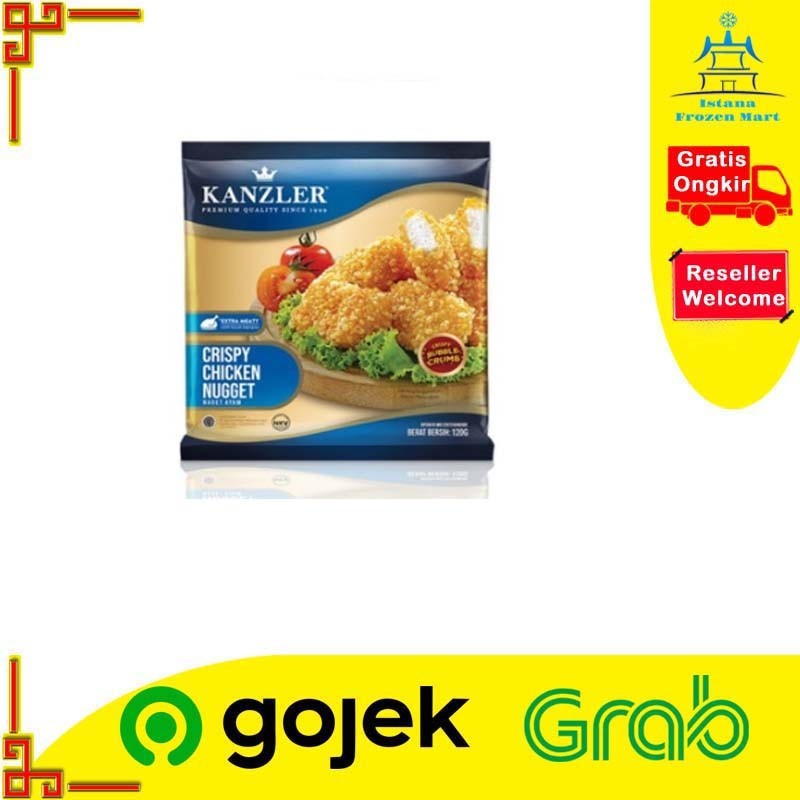 Jual Crispy Chicken Nugget KANZLER Ayam Naget 120 Gram Isi 6 PCS ...