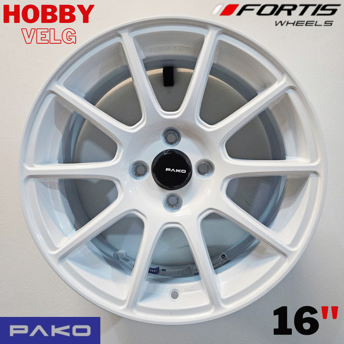 Jual VELG MOBIL ORIGINAL PAKO WHEELS RCX R16 X 7 4H 100 ET 42 RACING WHITE | Shopee Indonesia