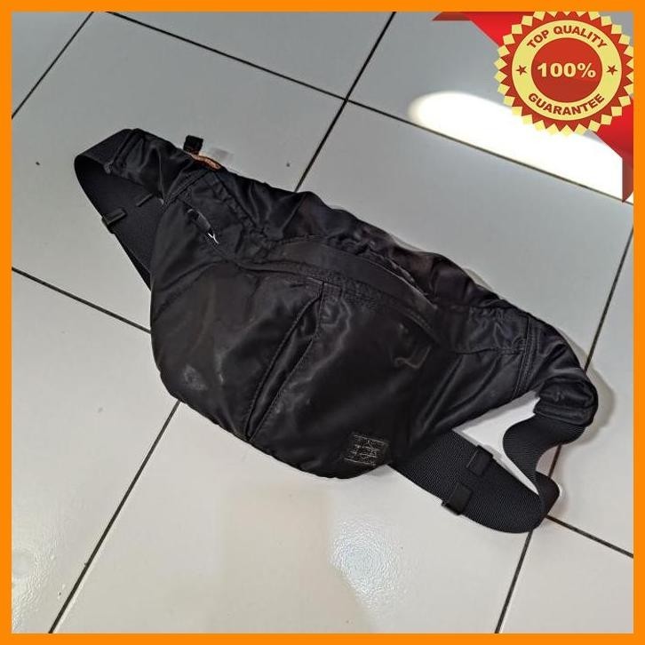 Jual (JOHA) TAS PORTER WAIST BAG BLACK TANKER SIZE M ORIGINAL | Shopee ...