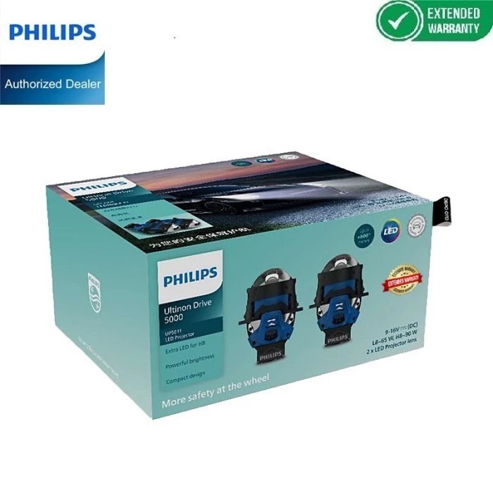 Jual LAMPU PROJECTOR BILED HEADLAMP MOBIL PHILIPS ULTINON DRIVE 5000 ...