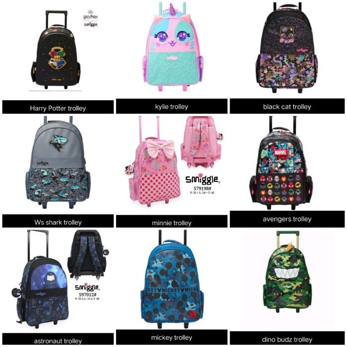 Jual Baru!!! Smiggle Trolley Backpack Boy-Girl/Tas Koper Avengers ...