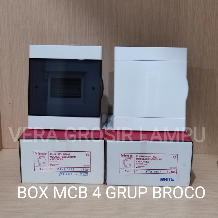 Jual Box mcb Broco 4 grup 17104 inbow tanam tembok / Box mcb 4 grup Broco | Shopee Indonesia