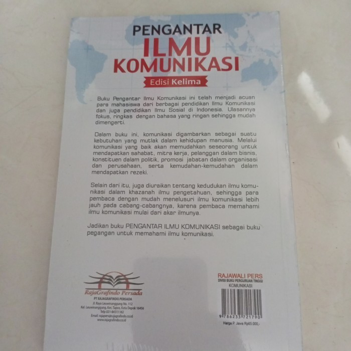 Jual Buku Pengantar Ilmu Komunikasi edisi kelima Prof Hafied Changara -18f | Shopee Indonesia