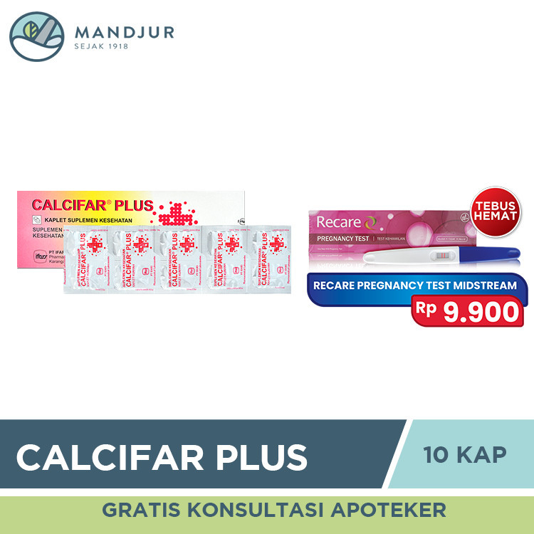 Jual Calcifar Plus 10 Kaplet - Suplemen Kalsium dan Vitamin D3 | Shopee ...
