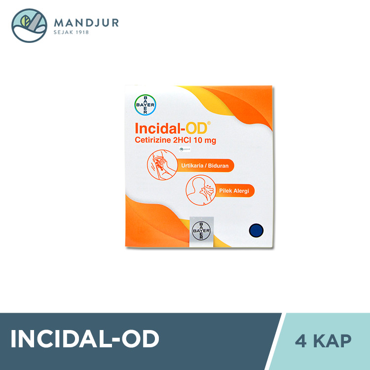 Jual Incidal-OD 4 Kapsul - Obat Alergi Rhinitis Urtikaria | Shopee ...