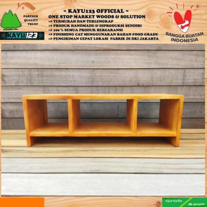 Jual Meja Monitor Kayu Minimalis Wooden Table Monitor Table Tv Stand ...