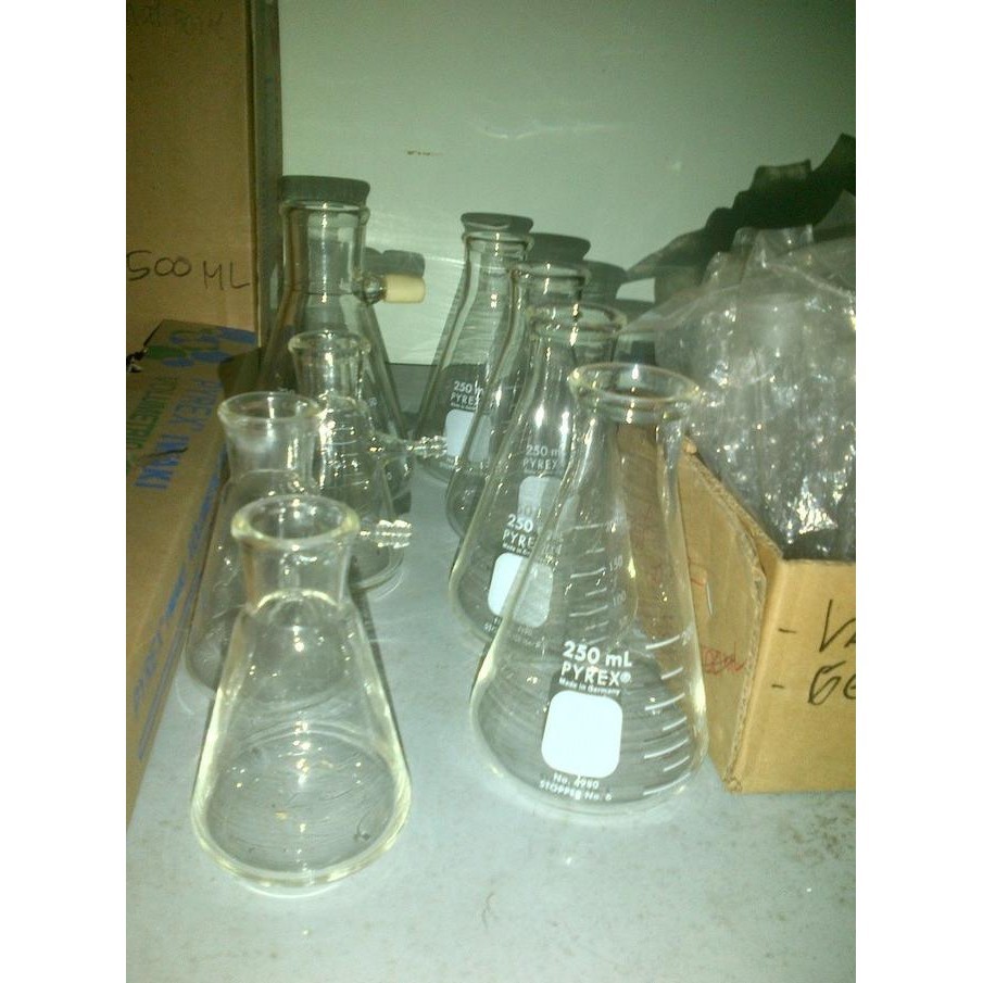 Jual gon Glassware - Gelas Laboratorium - Erlenmeyer | Shopee Indonesia