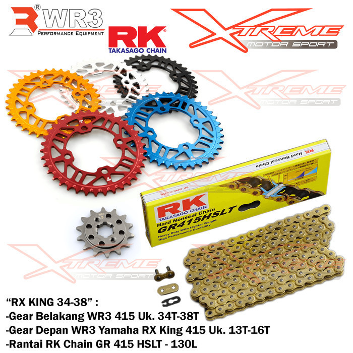 Jual Gear Set Depan Belakang Wr3 Dan Rantai Rk Chain Ninja Zx25R Cbr ...