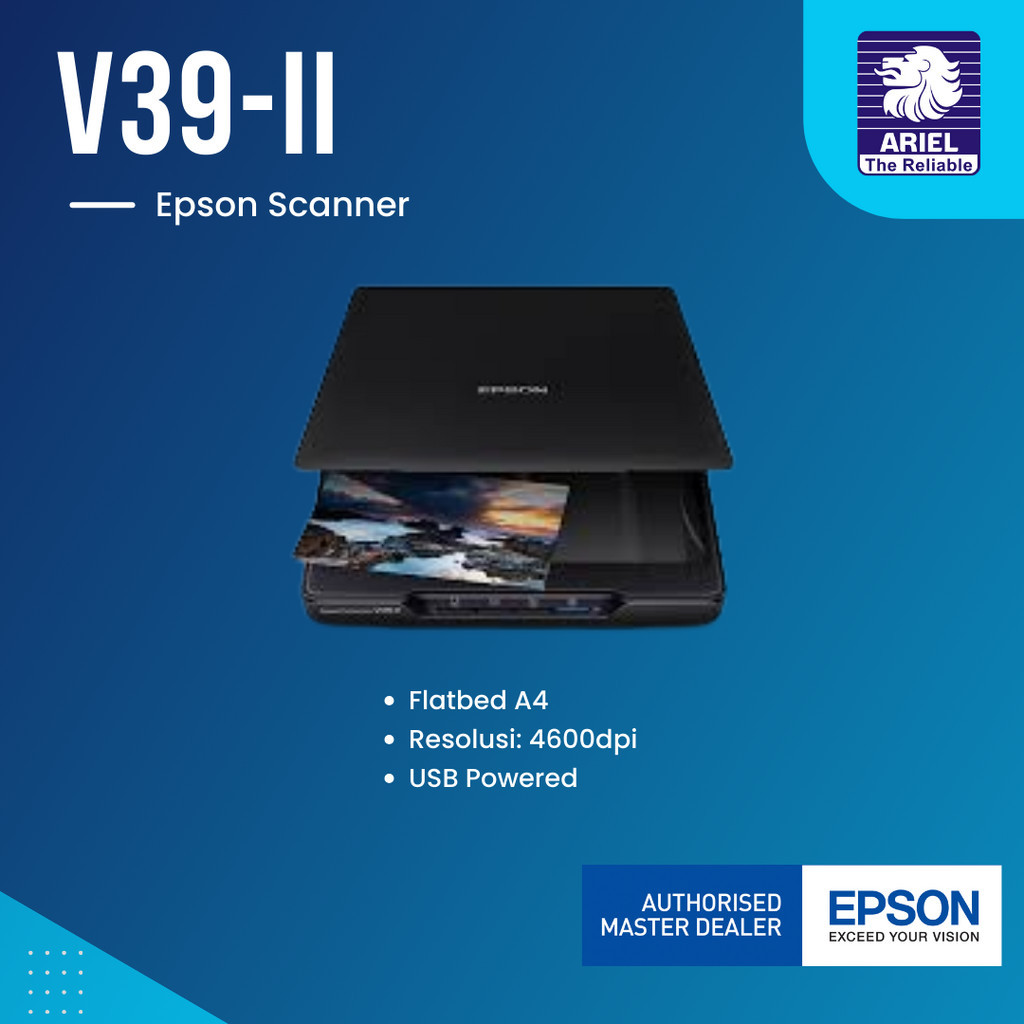 Jual Scanner Epson V39-II Flatbed A4 V39II Perfection | Shopee Indonesia