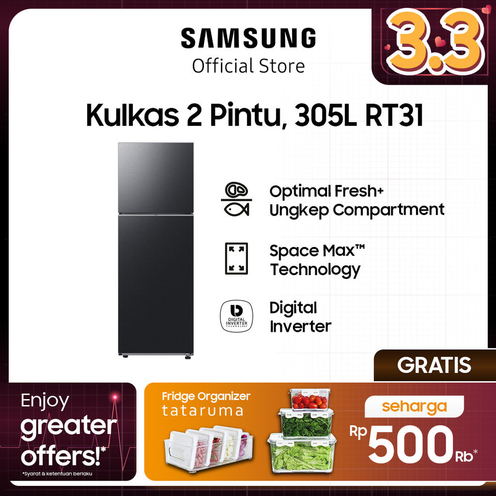 Jual Samsung Kulkas 2 Pintu dengan Ungkep Compartment, Spacemax dan ...