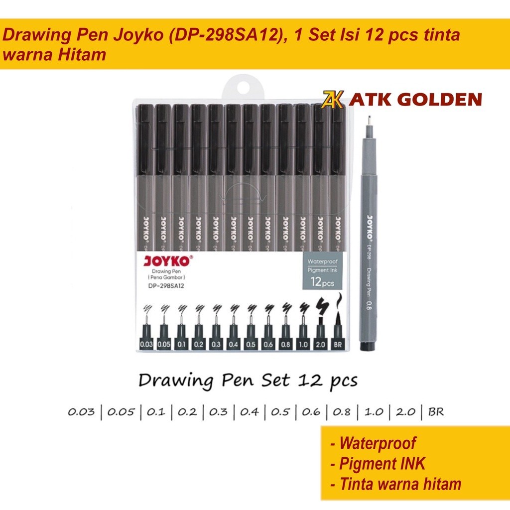 Jual Drawing Joyko 1 Set (12 Pcs) | Shopee Indonesia
