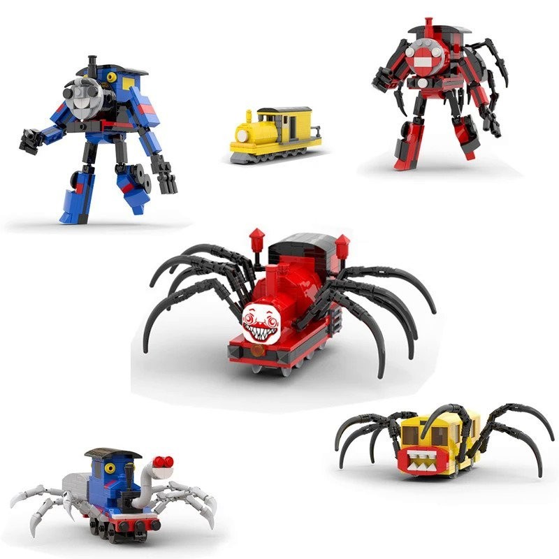 Jual BuildMoc Horrors Game Choo-choo Charles Set Blok Bangunan Spider ...