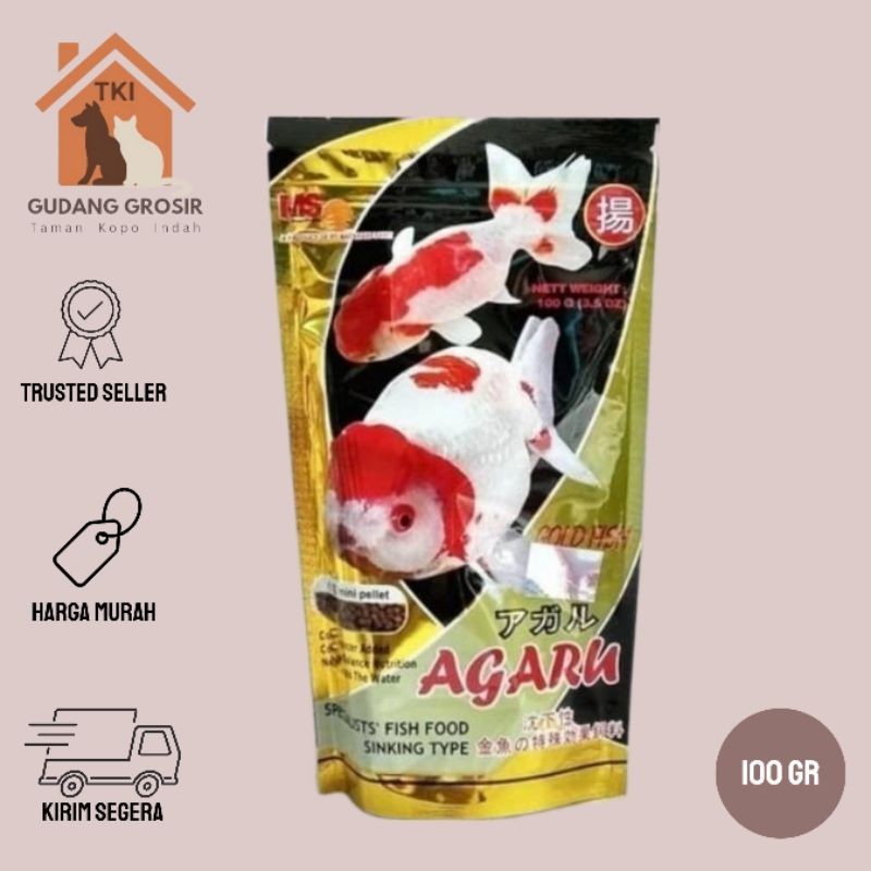 Jual Agaru Sinking Type 100gr Pelet Makanan Ikan Koki Hias Premium 100 ...