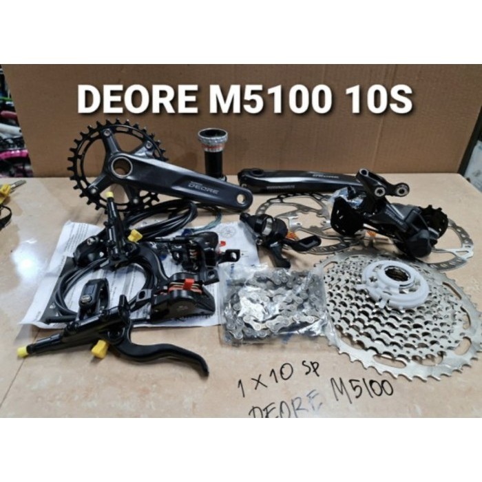Jual GROUPSET SHIMANO DEORE 10 SPEED FULL SET LENGKAP RD SHIFTER MTB ...