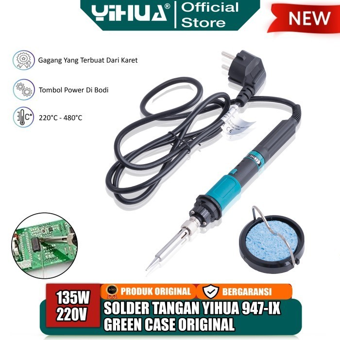 Jual Yihua 947-Ix Solder Tangan 135W Soldering Iron Tip Solder Listrik Ori | Shopee Indonesia
