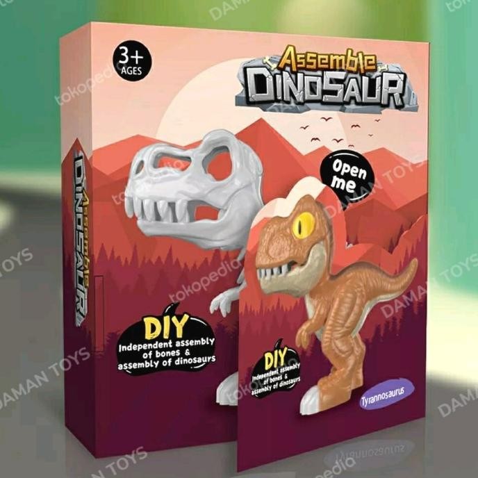 Jual Dinosaurus Diy Bongkar Pasang Dino Indoraptor T Rex Mosasaurus ...