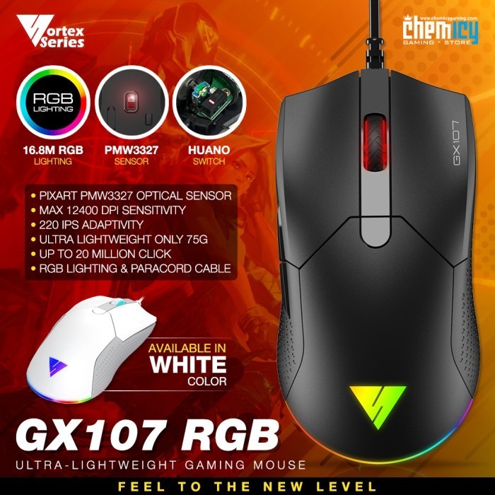 Jual Vortex Gx107 Rgb Ultra-Lightweight Gang Mouse | Shopee Indonesia
