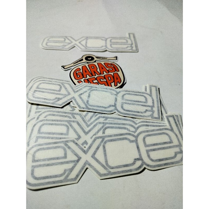 Jual STICKER EXCEL HITAM VESPA XL MERK DANMOTOR ORIGINAL | Shopee Indonesia