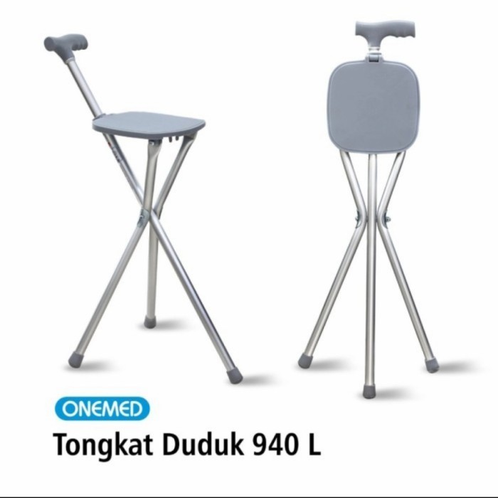 Jual TONGKAT + KURSI DUDUK LIPAT ONEMED FS 940L / BANGKU SHOLAT ONE MED ...