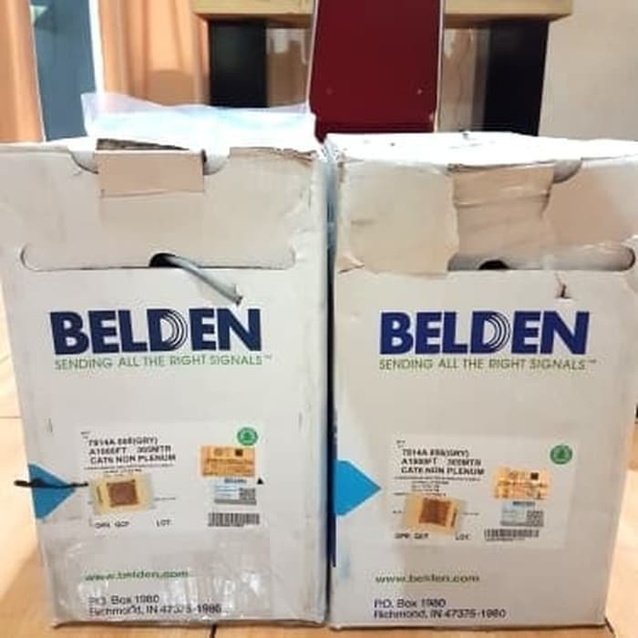 Jual HARGA DISC - Kabel Belden Cat6 UTP LAN Cat 6 1 roll 305 meter ...