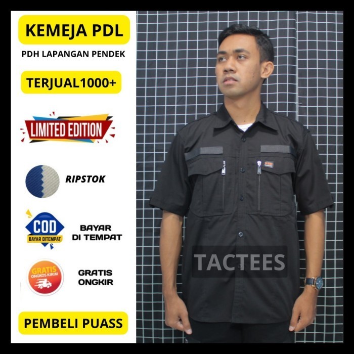 Jual READY Kemeja PDL Lapangan Tactical Lengan Pendek Baju Pdh Kerja Komunitas | Shopee Indonesia
