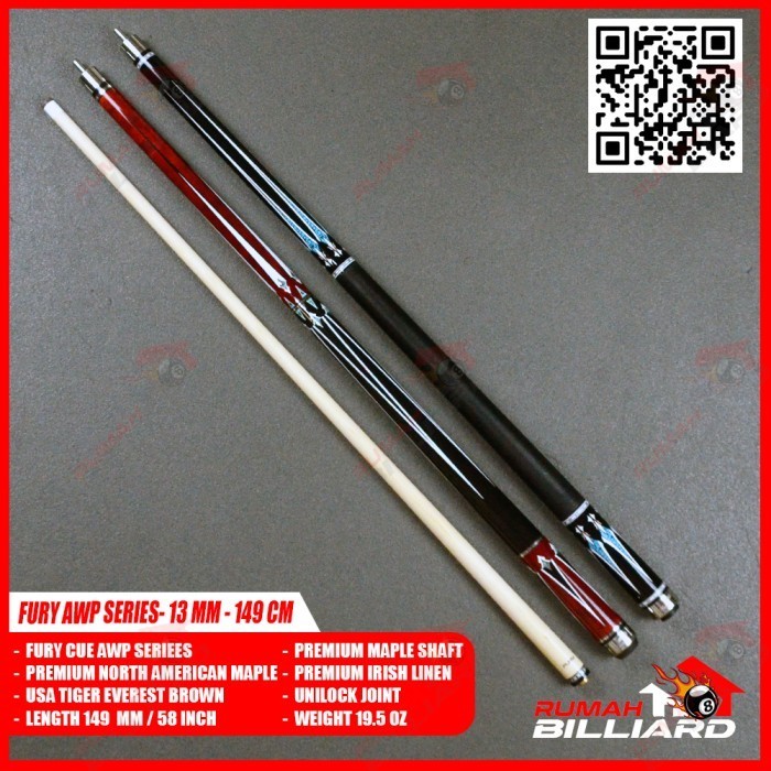 Jual Stick Billiard - Billiard Cue - Fury AWP Series - Maple Wood - Ori ...