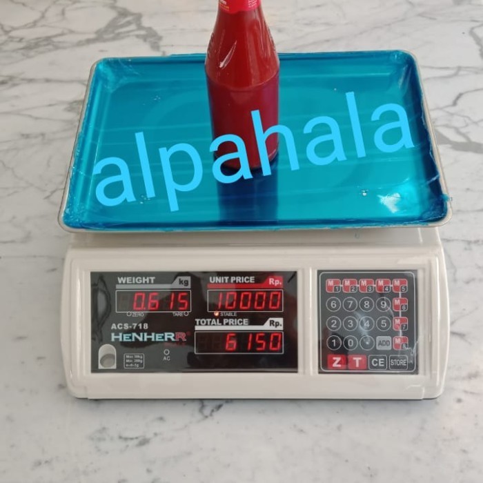 Jual Timbangan duduk/laundry digital 30kg henher ACS718 | Shopee Indonesia