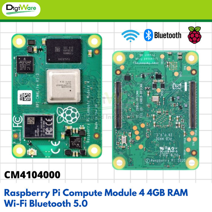 Jual Raspberry Pi Compute Module 4 4GB RAM Wi-Fi Bluetooth 5.0 ...